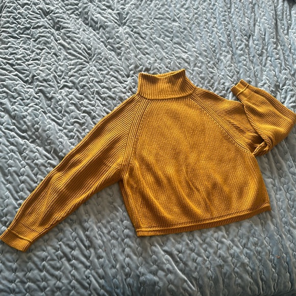 Sweaters | Gold Turtleneck Sweater | Poshmark